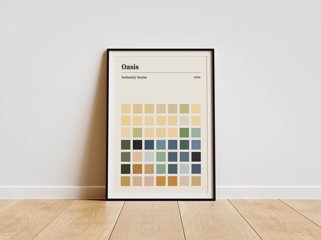 Oasis | Definitely Maybe | Album Cover | Mosaic | Print | Home Decor ...