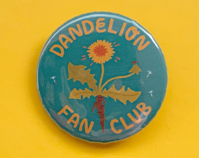 DANDELION FAN CLUB Button / Badge 38mm - Etsy