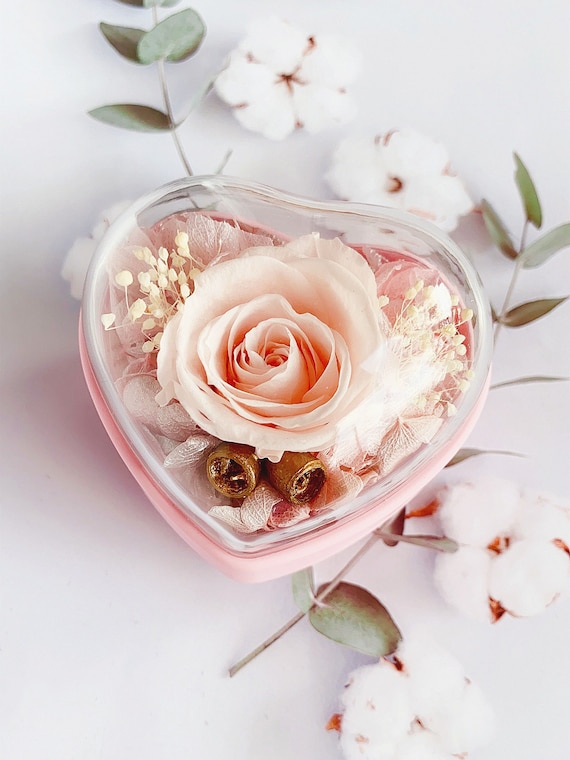WEDDING RING BOX Engagement Ring Box Ring Box Proposal Ring Bearer Box Preserved Flowers Jewelry Box Eternal Rose Velvet Ring Box Etsy Canada