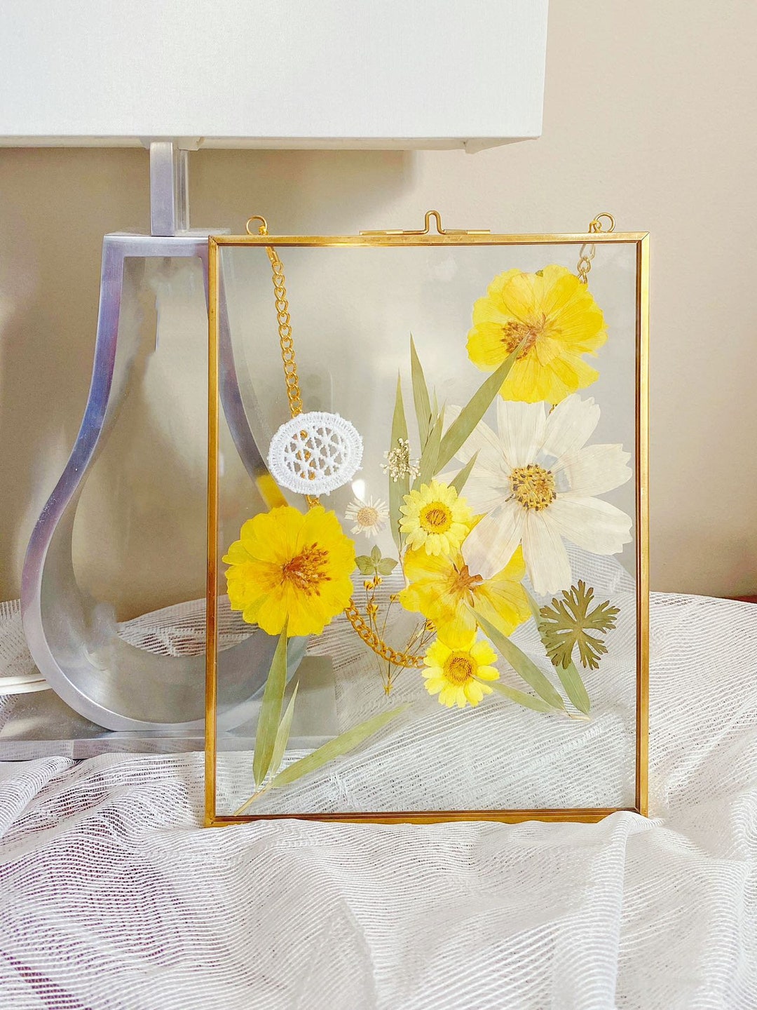 Pressed Flower Frame Wall Hanging Herbarium Frame Pressed Flower Art ...