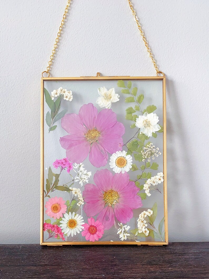 Pressed Flower Frame Wall Hanging Herbarium Frame Pressed - Etsy