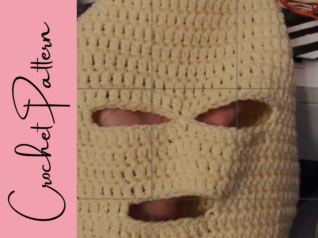 Easy Crochet Ski Mask Pattern: Balaclava Beanie (digital Download) - Etsy