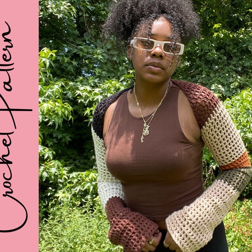 CROCHET PATTERN Mesh Shrug - Etsy