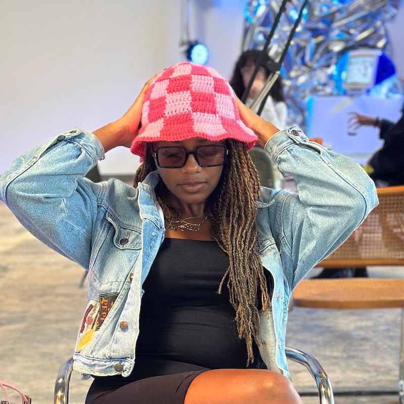 Checkered Hat - Etsy