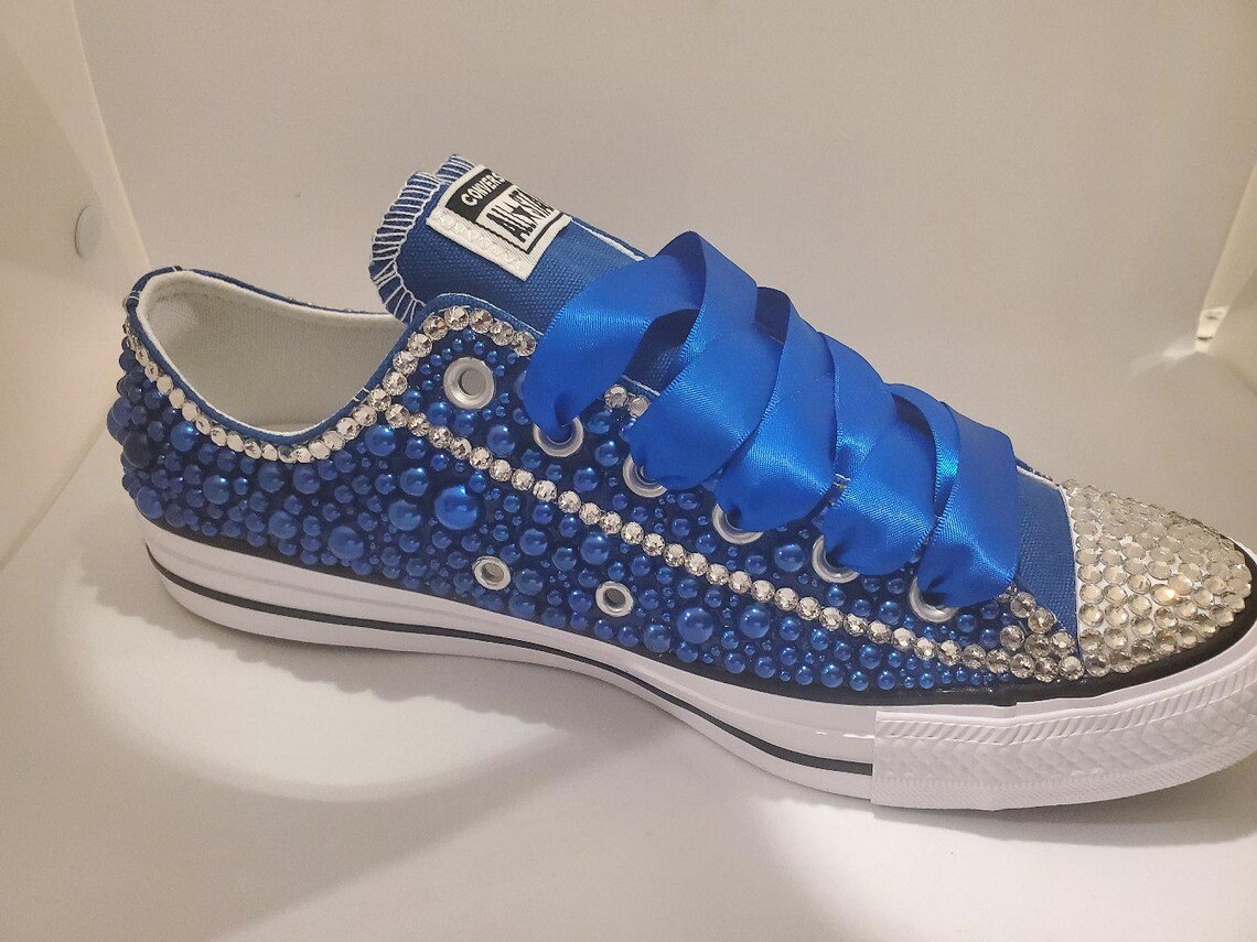 Custom Bedazzled Converse Sneakers - Etsy