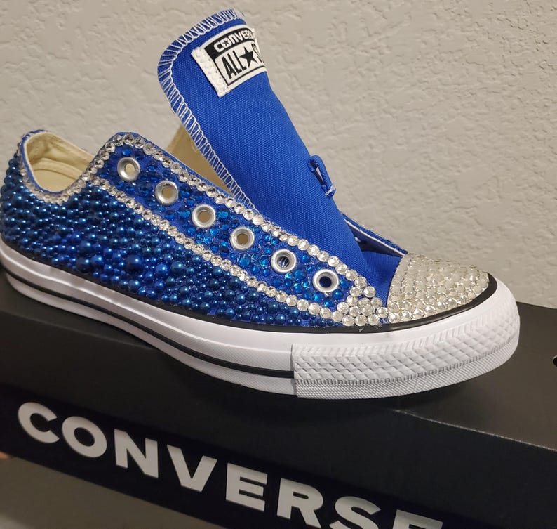 Custom Bedazzled Converse Sneakers - Etsy