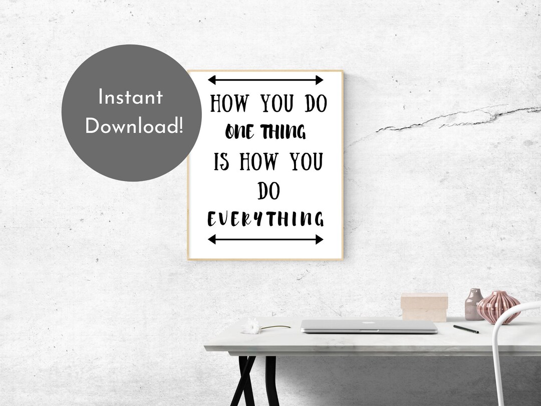 Motivational Reminder Text Poster Etsy