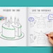 Happy Birthday Activity Coloring Book for Kids - Digital Files Instant ...