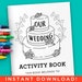 Happy Birthday Activity Coloring Book for Kids Digital Files Instant ...