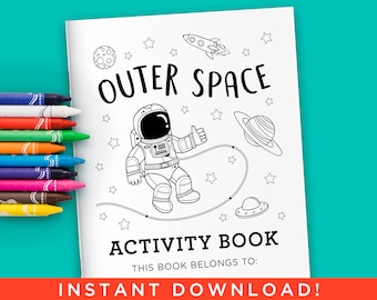 Airplane Adventure Travel Activity Coloring Book for Kids Digital Files ...