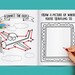 Airplane Adventure Travel Activity Coloring Book for Kids Digital Files ...
