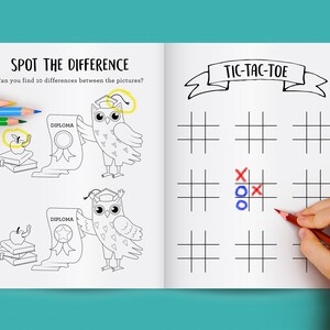 Graduation Activity Coloring Book for Kids - Digital Files Instant ...