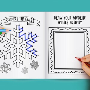 Winter Activity Coloring Book for Kids - Digital Files Instant Download ...