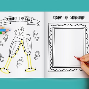 Graduation Activity Coloring Book for Kids - Digital Files Instant ...