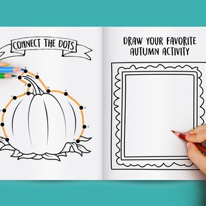 Autumn Activity Coloring Book for Kids - Digital Files Instant Download ...