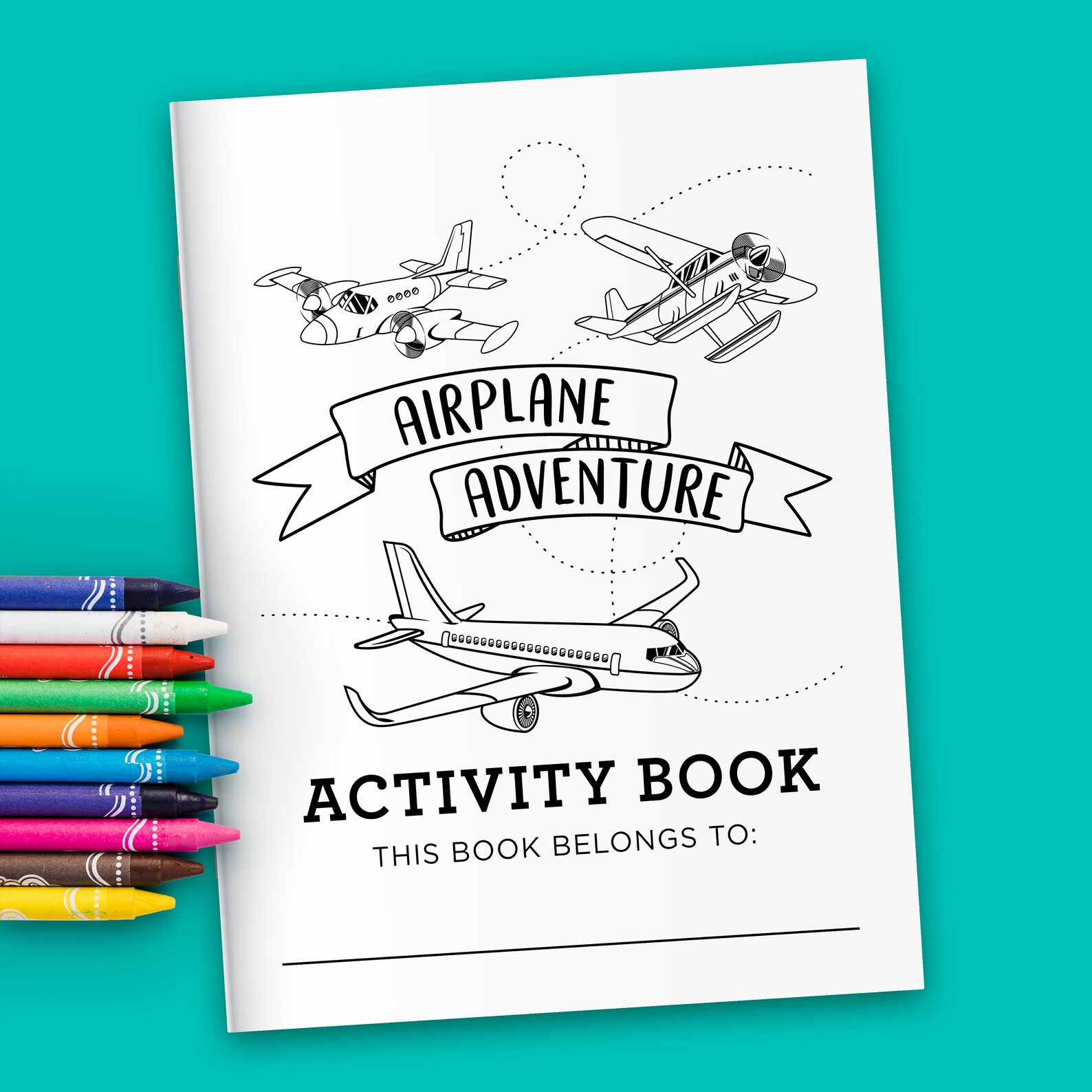 Airplane Adventure Travel Activity Coloring Book for Kids - Etsy Australia