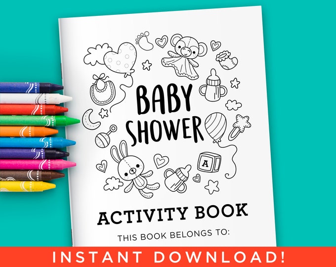 Happy Birthday Activity Coloring Book for Kids Digital Files - Etsy
