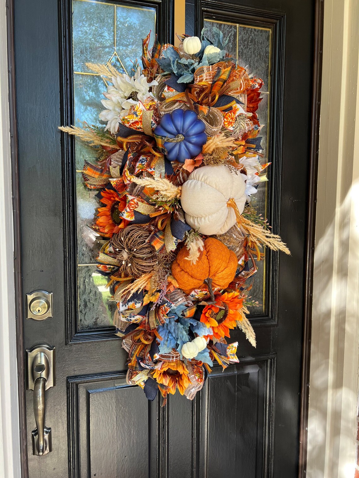 Xtra Large Plush Pumpkins Xtra Large Swag for Fall Fall Swag - Etsy