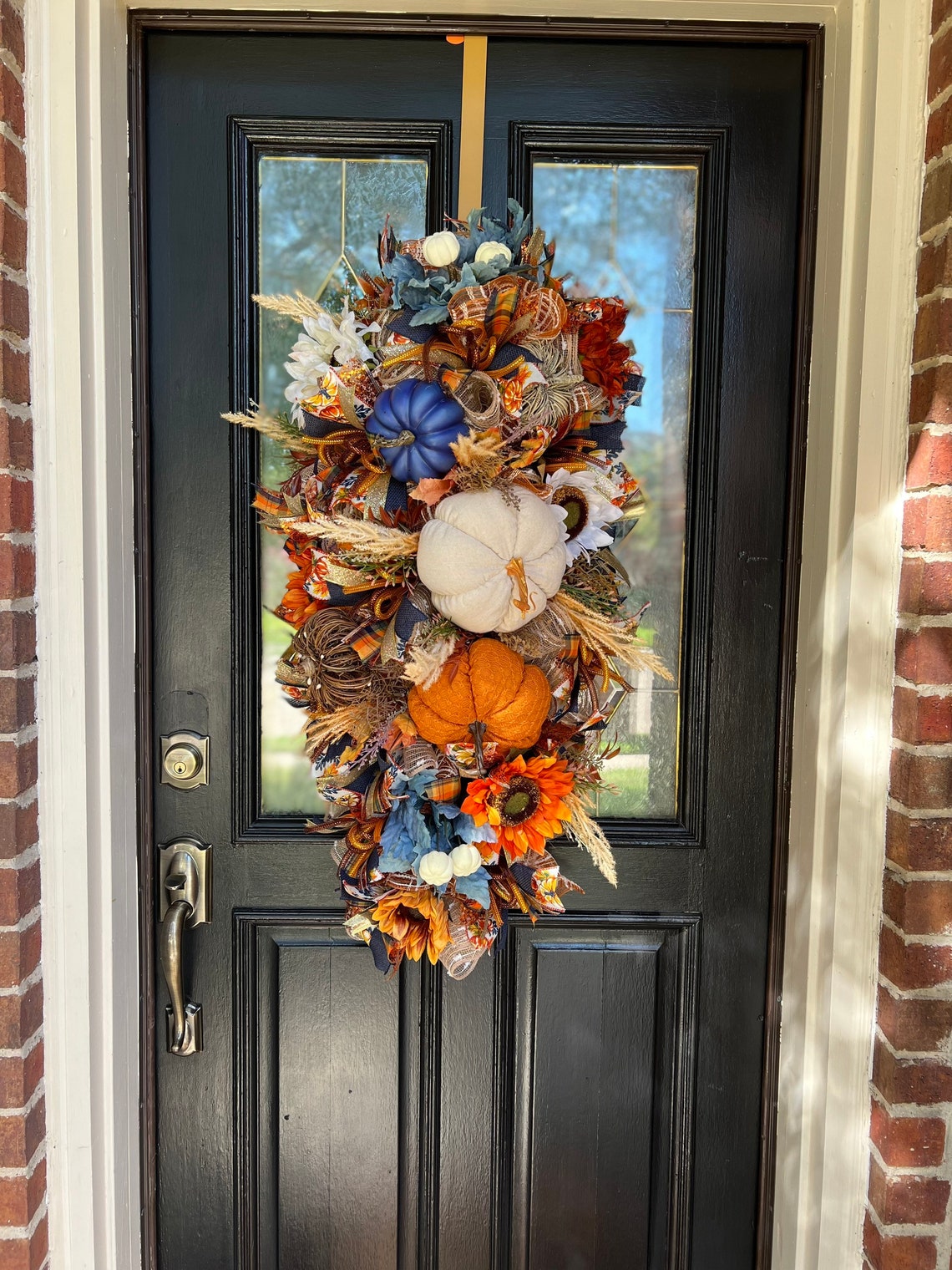 Xtra Large Plush Pumpkins Xtra Large Swag for Fall Fall Swag - Etsy