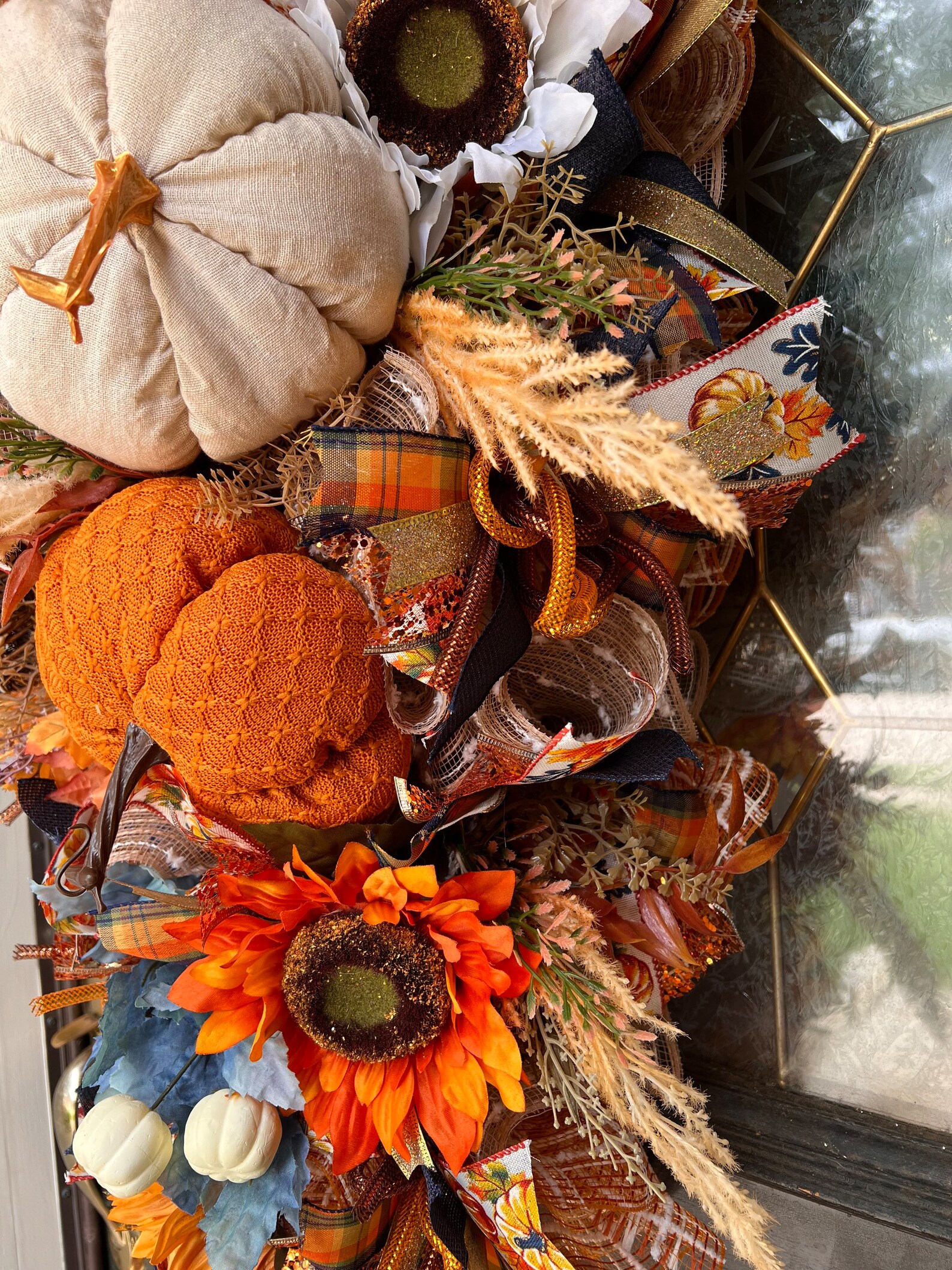 Xtra Large Plush Pumpkins Xtra Large Swag for Fall Fall Swag - Etsy