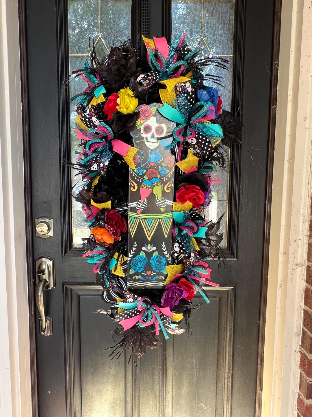 Day of the Dead, Dia De Los Muertos Swag, Multi Color King Swag ...