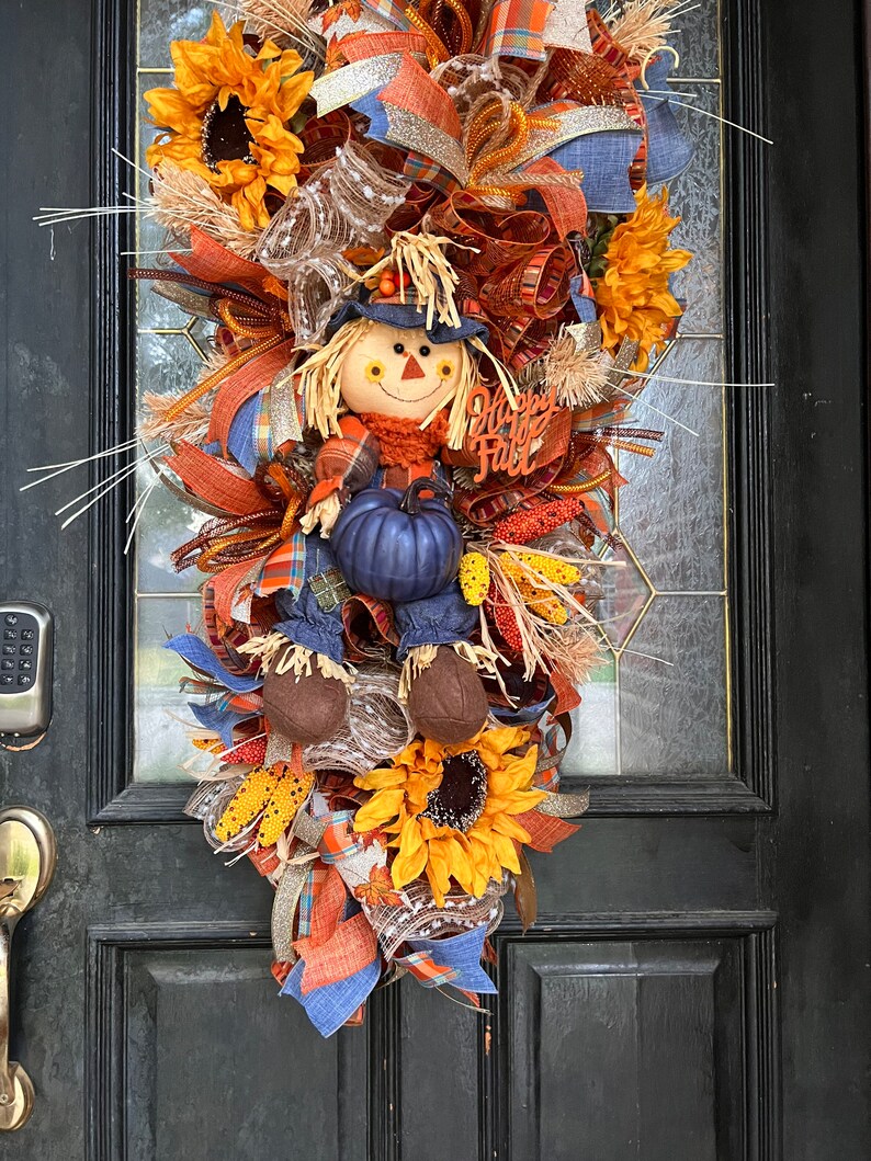 Harvest Swag, Xtra Large Fall Swag, Large Harvest Swag, Scarecrow Swag ...