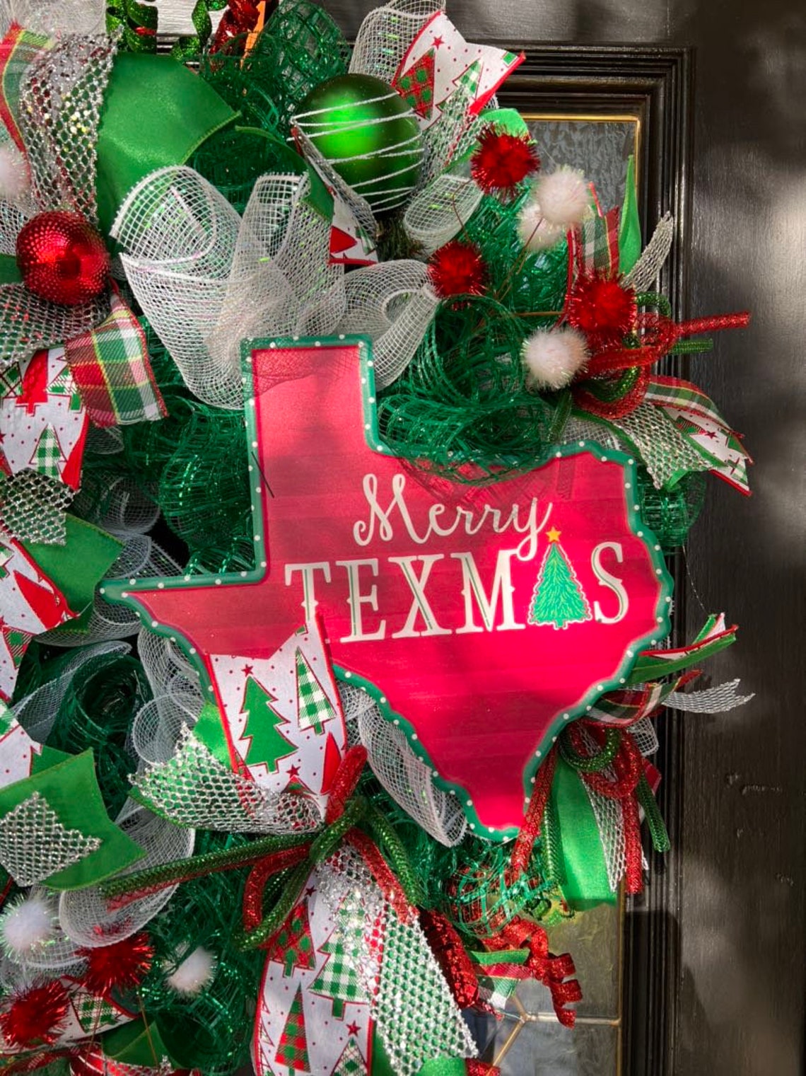 Merry Texmas Door Wreath: Texas Christmas Decor (24") - Etsy