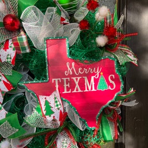 Merry Texmas Wreath, Texmas Christmas Decor, Texas Christmas ...