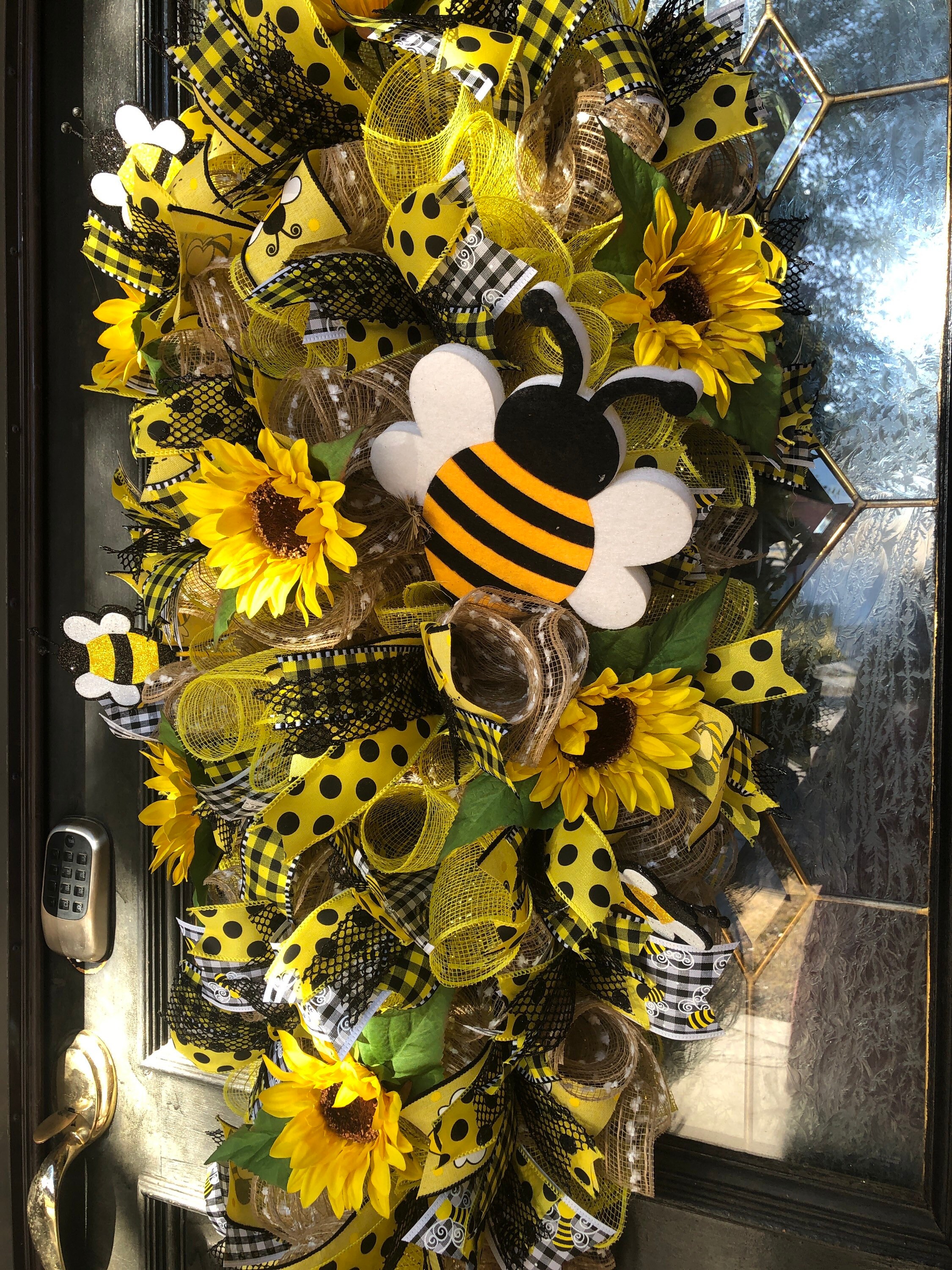 Bumblebee Swag Yellow Swag Summer Swag Summer Door Decor | Etsy
