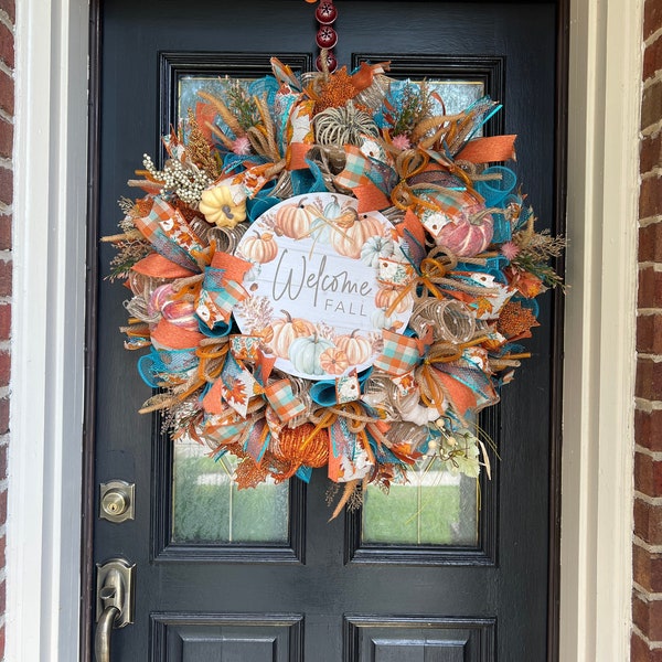 Teal Fall Decor - Etsy