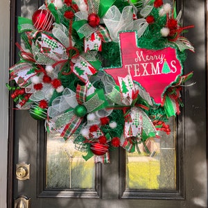 Merry Texmas Wreath, Texmas Christmas Decor, Texas Christmas ...