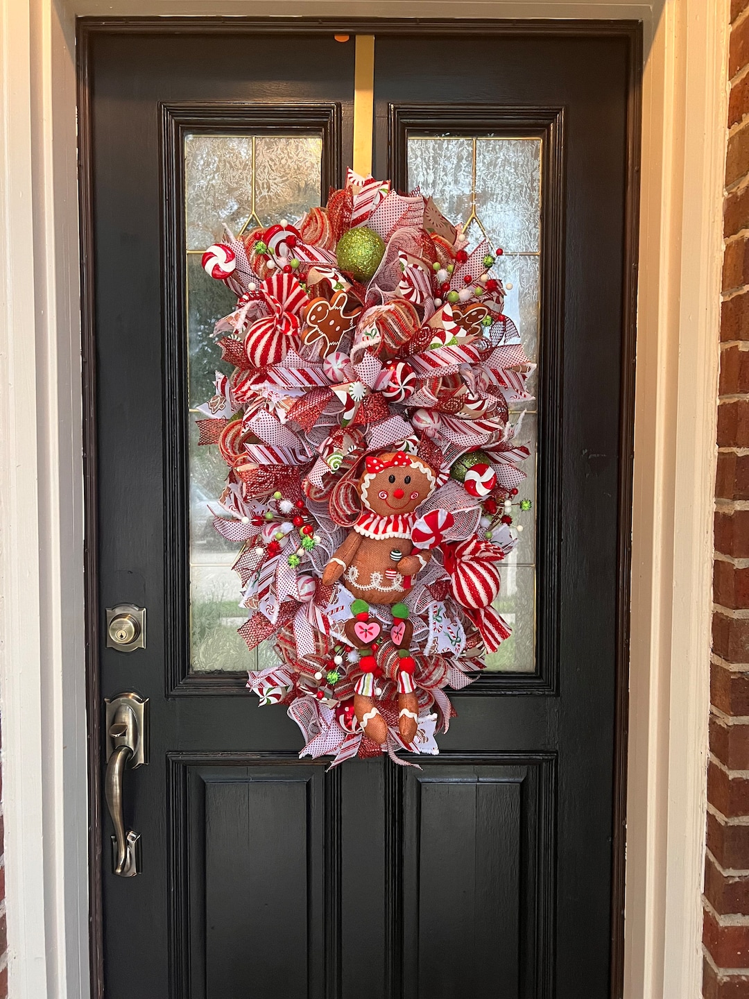 Girl Gingerbread Swag, Candy Swag, Xtra Large Gingerbread Swag, Xtra ...