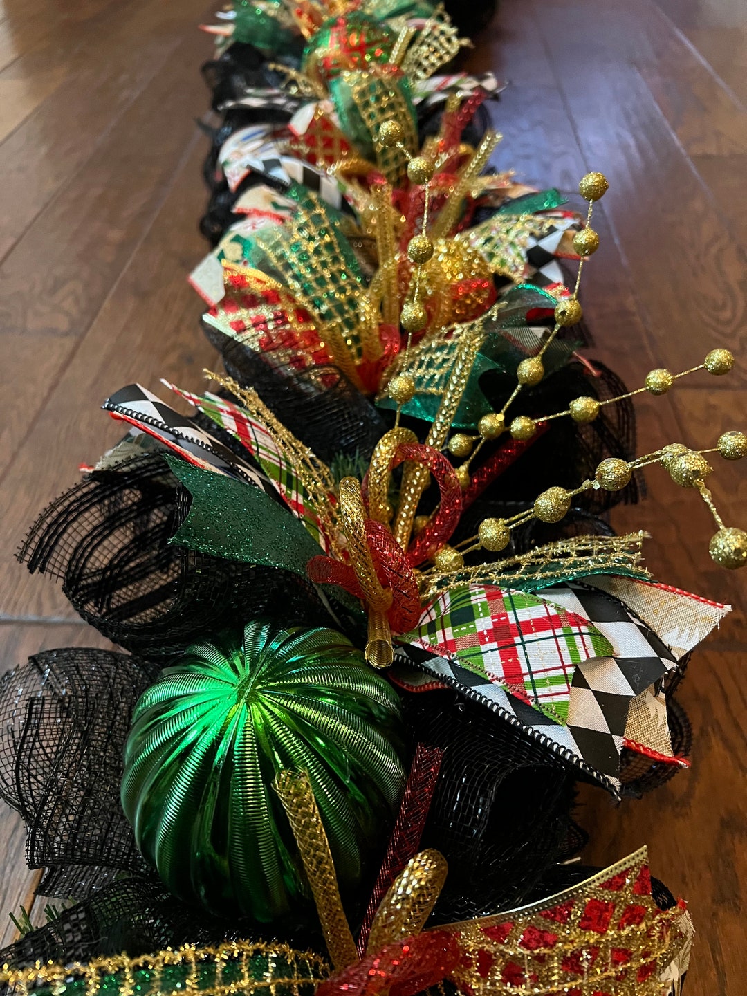 Nutcracker Garland, 6ft LED Nutcracker Garland, Nutcracker Cracker ...