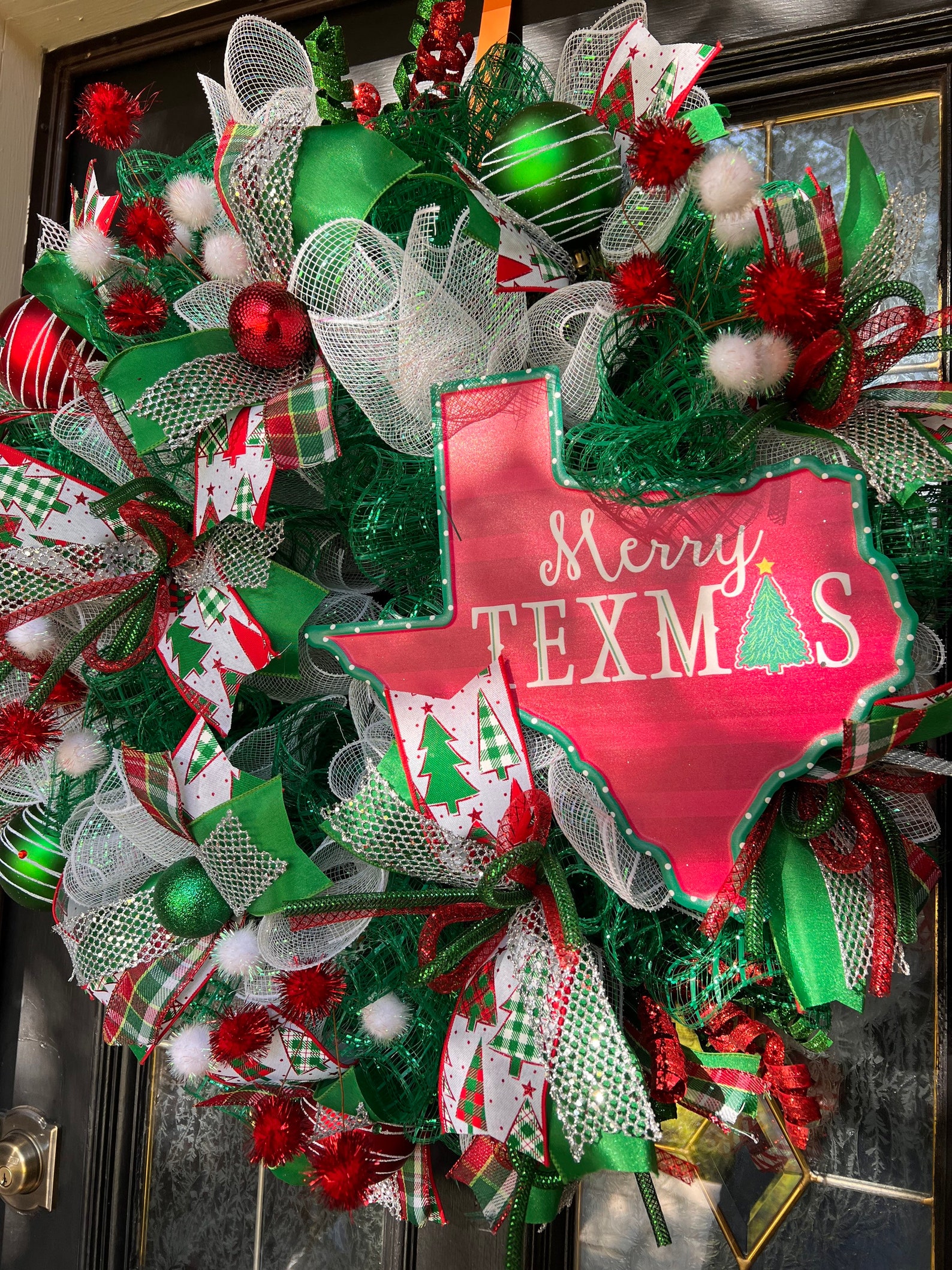 Merry Texmas Door Wreath: Texas Christmas Decor (24") - Etsy