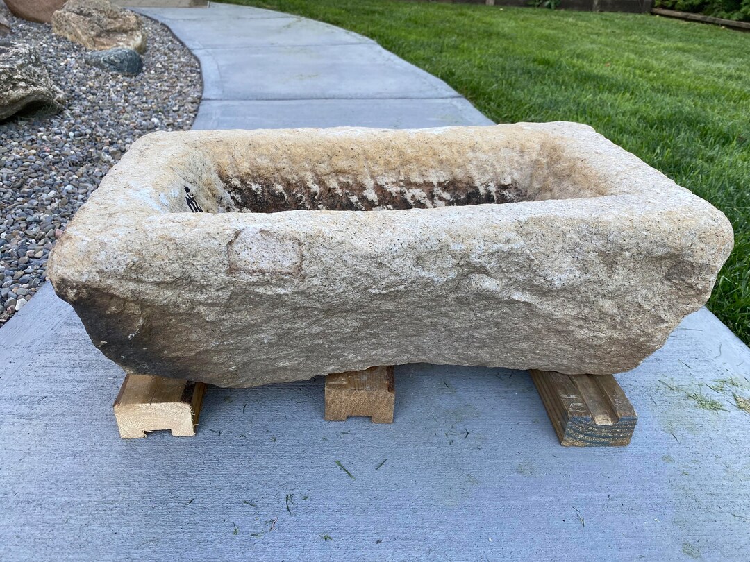 Antique Granite Trough #30-the "soot" - Etsy
