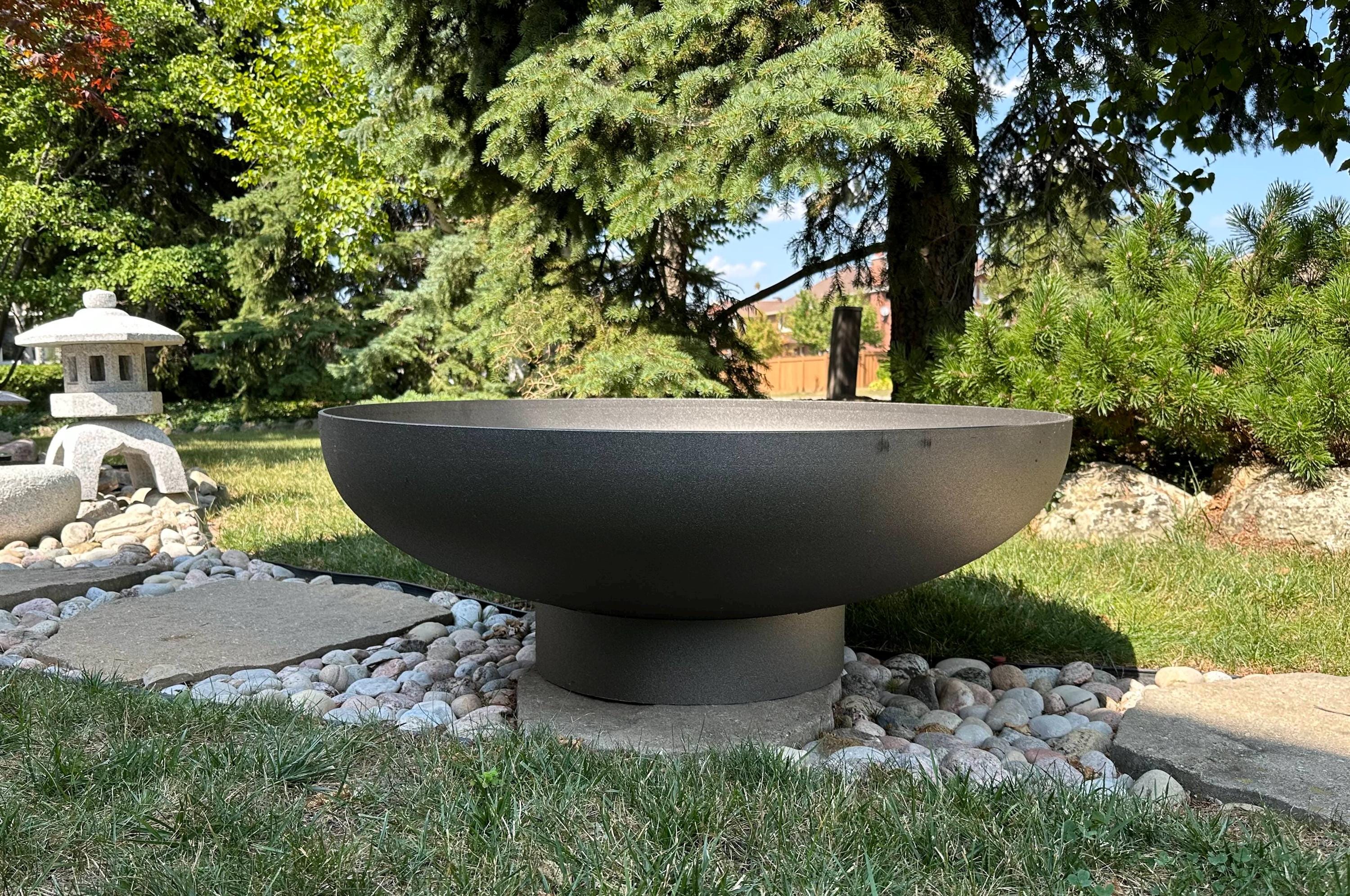 ZU 40" Shogun Kabuto Steel Fire Pit(sandblast Finished) - Etsy