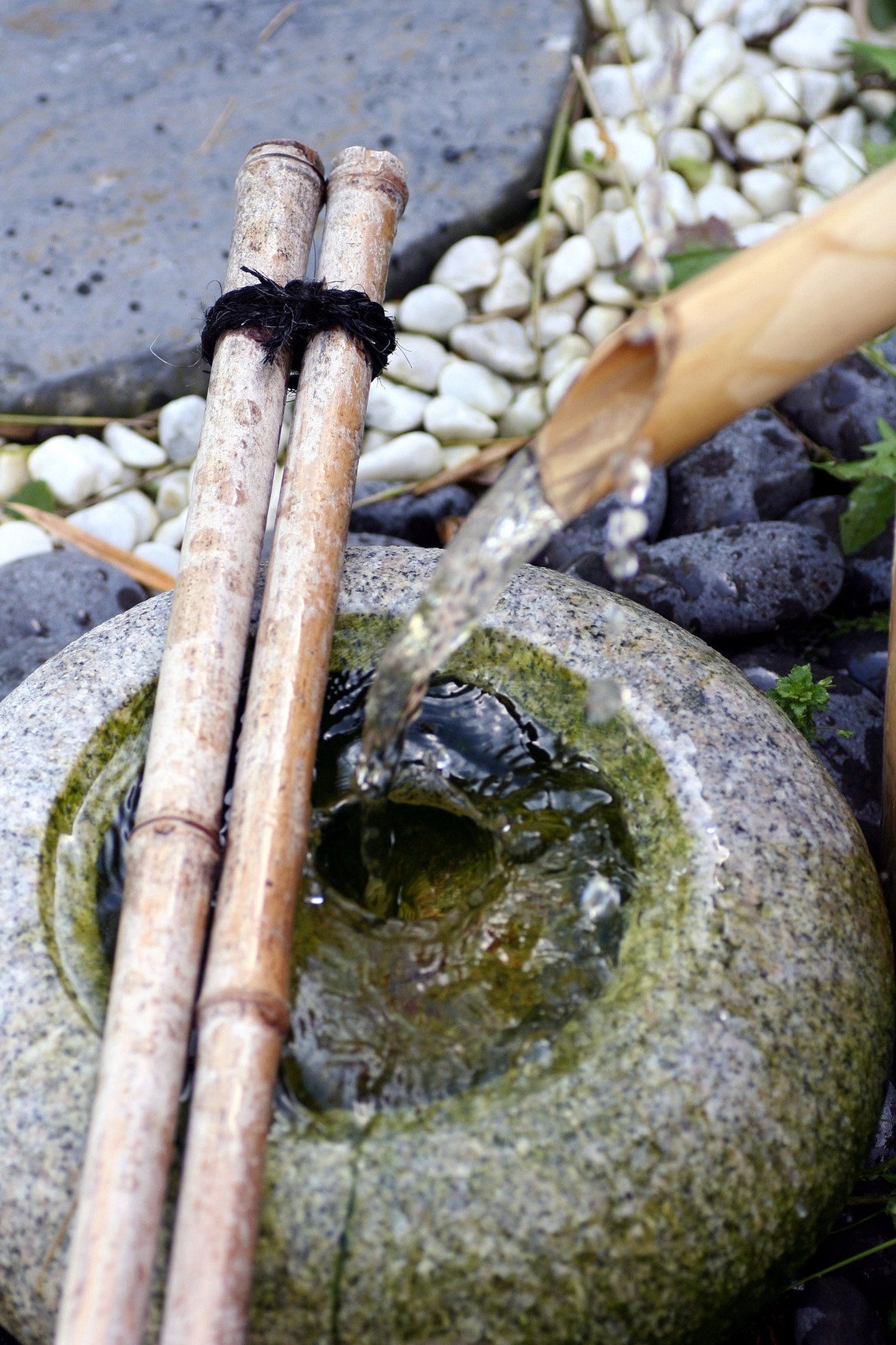 Tetsu Bachi 鐵鉢japanese Water Basinnatural Granite Hand-cut - Etsy