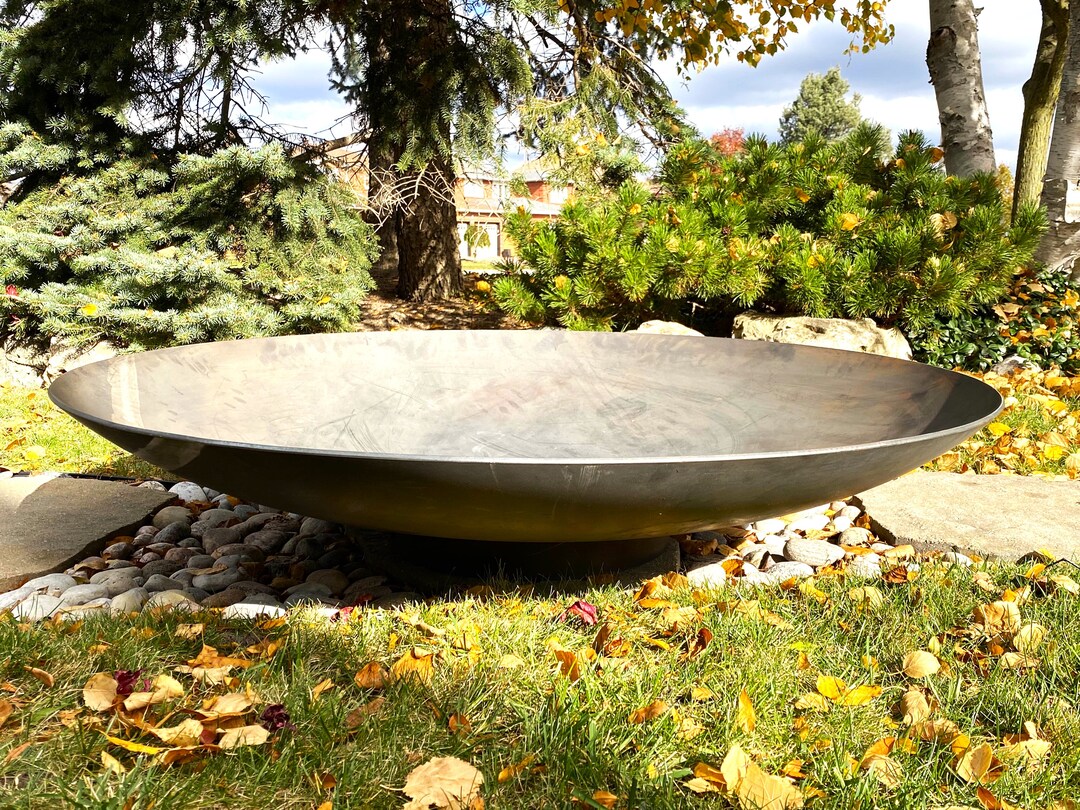 ZU 48 Yumi Corten Steel Fire Pit/water Mirror Bowl - Etsy