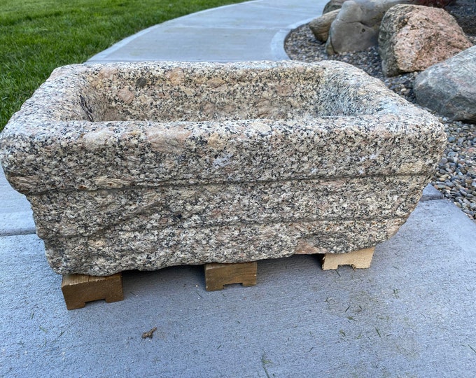 Antique Granite Trough 28-the terrace - Etsy