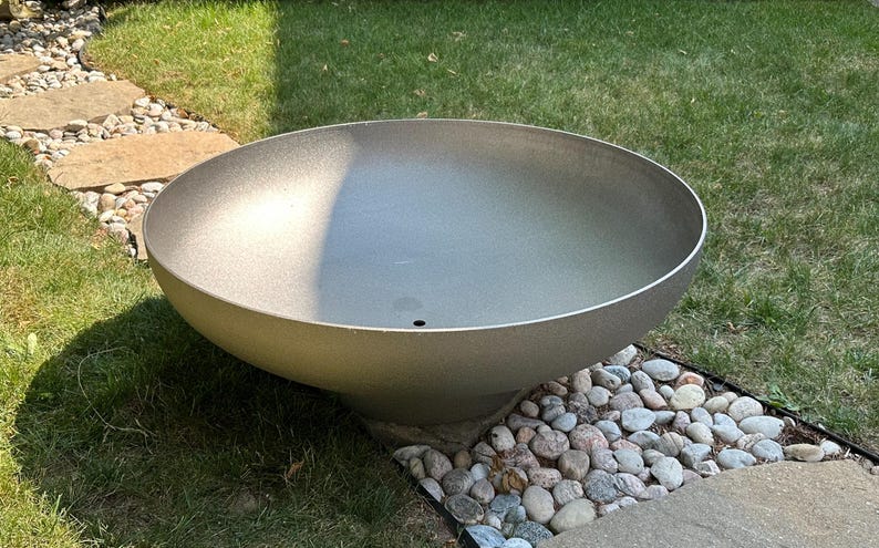 ZU 40" Shogun Kabuto Steel Fire Pit(sandblast Finished) - Etsy