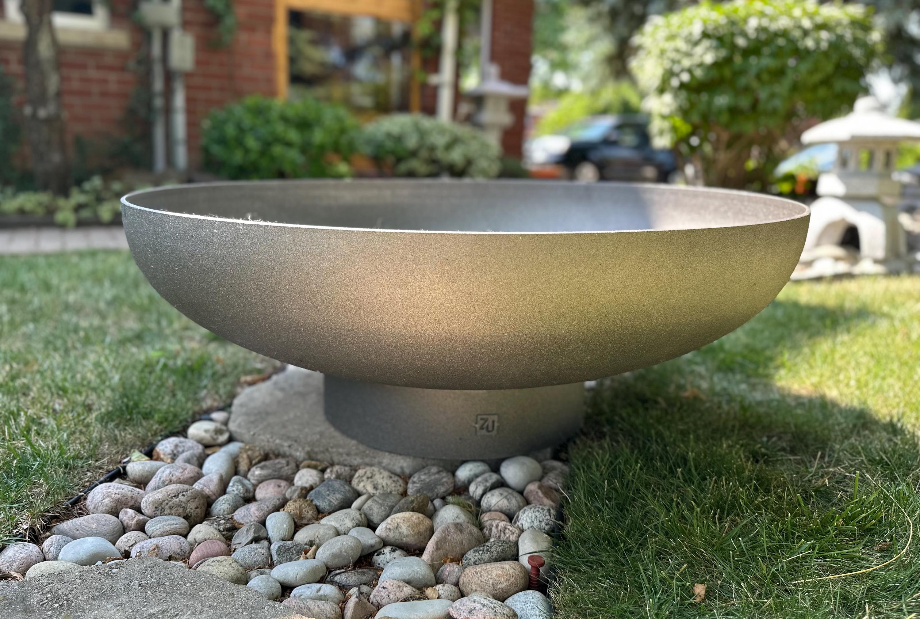 ZU 40" Shogun Kabuto Steel Fire Pit(sandblast Finished) - Etsy