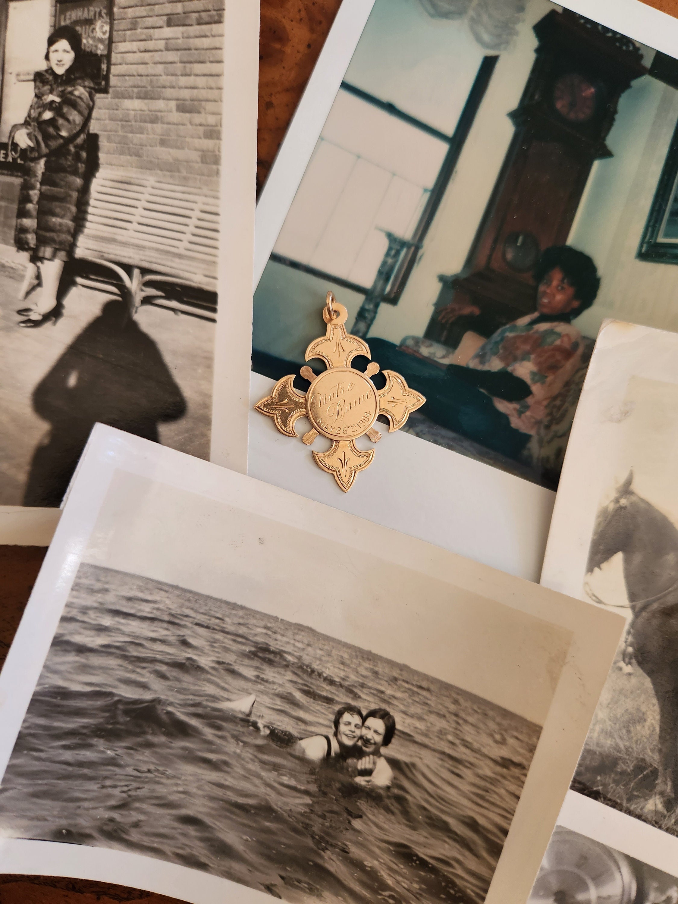 14k Amazing 1904 Antique Notre Dame Pendant / May 26th / Eunice Martin ...