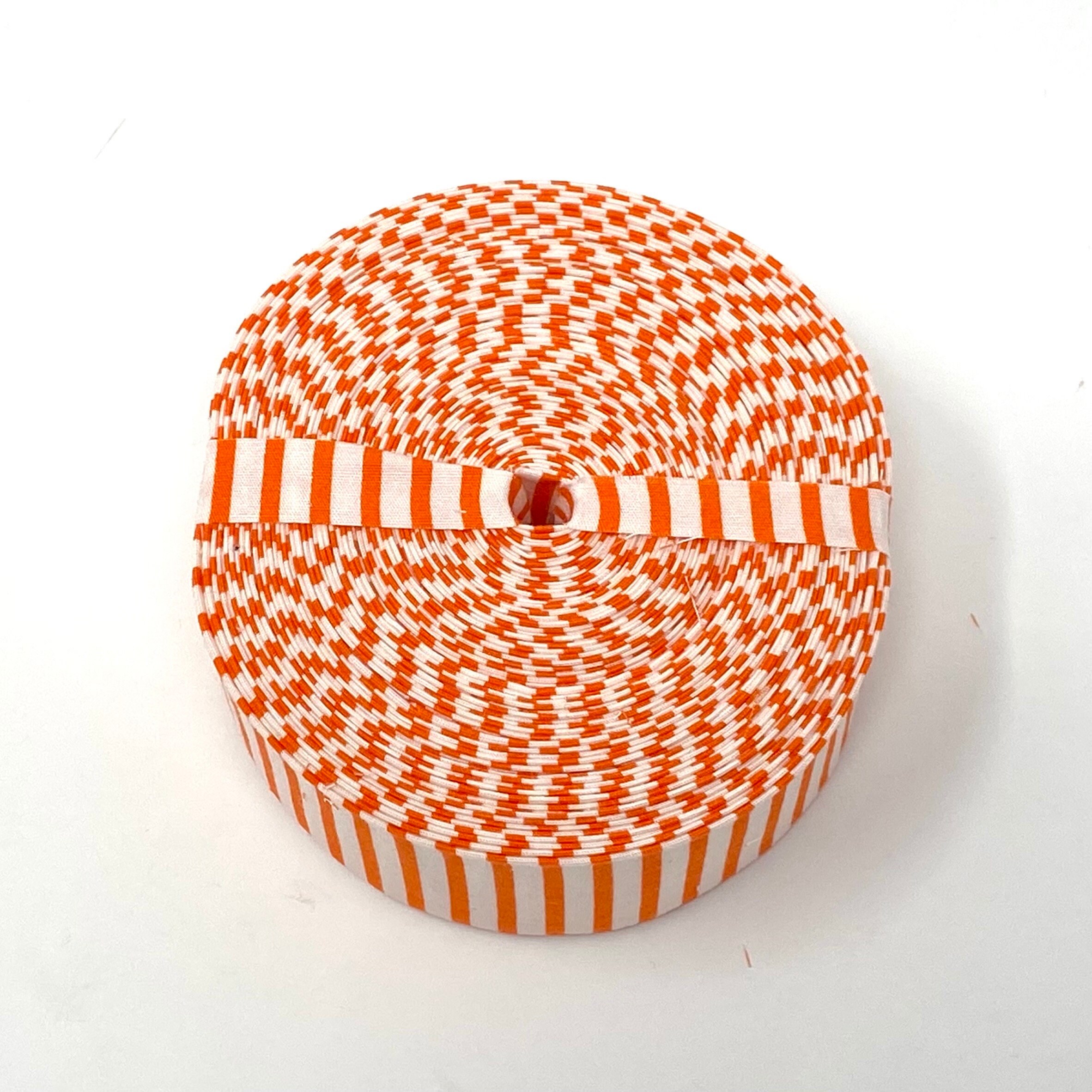 QUILT BINDING - Bright Orange and White Stripe - Halloween Fabric - 100 ...