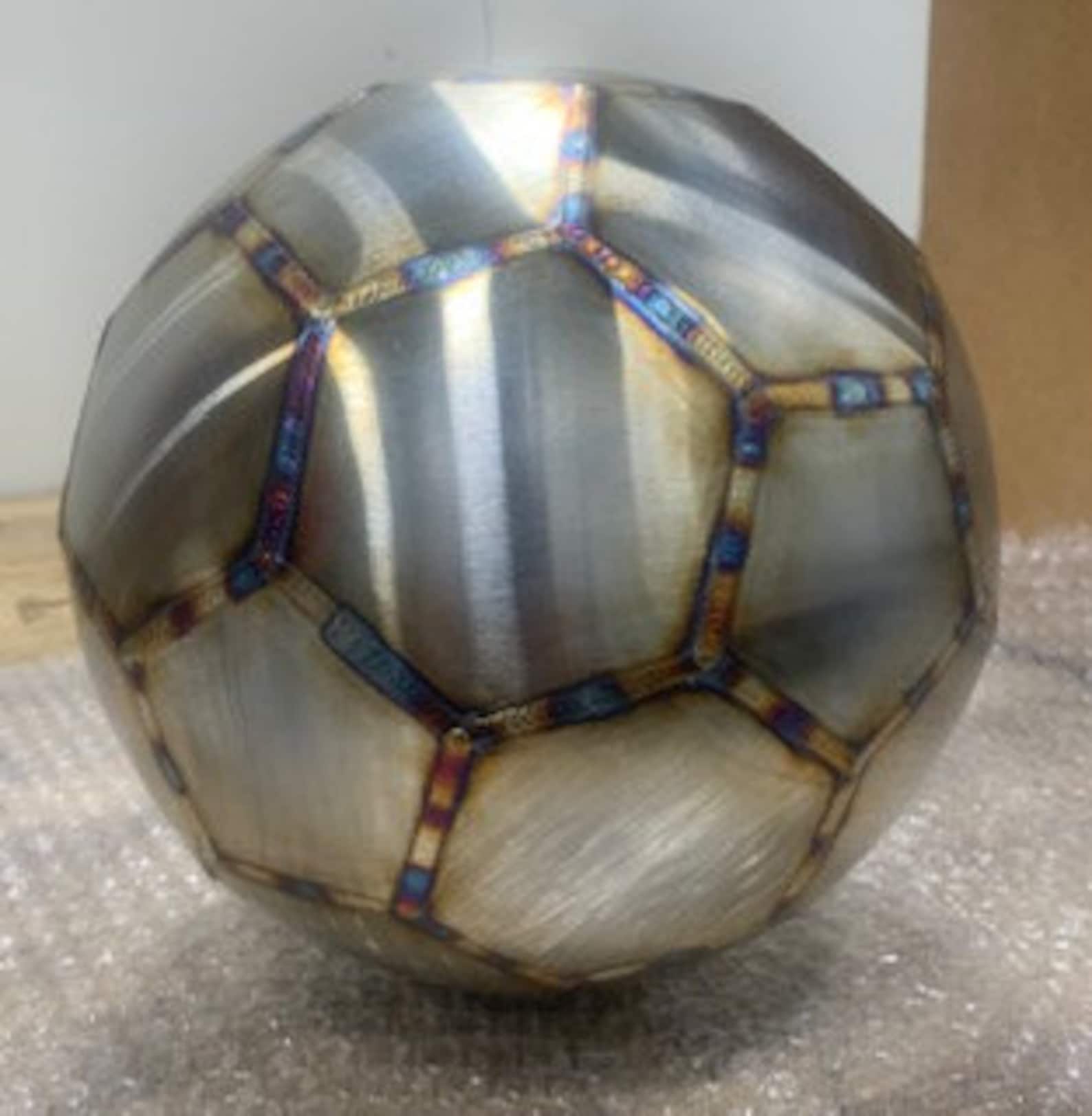 Soccer. Collectable. Handcrafted. Football. Stainless. Welded. Display ...