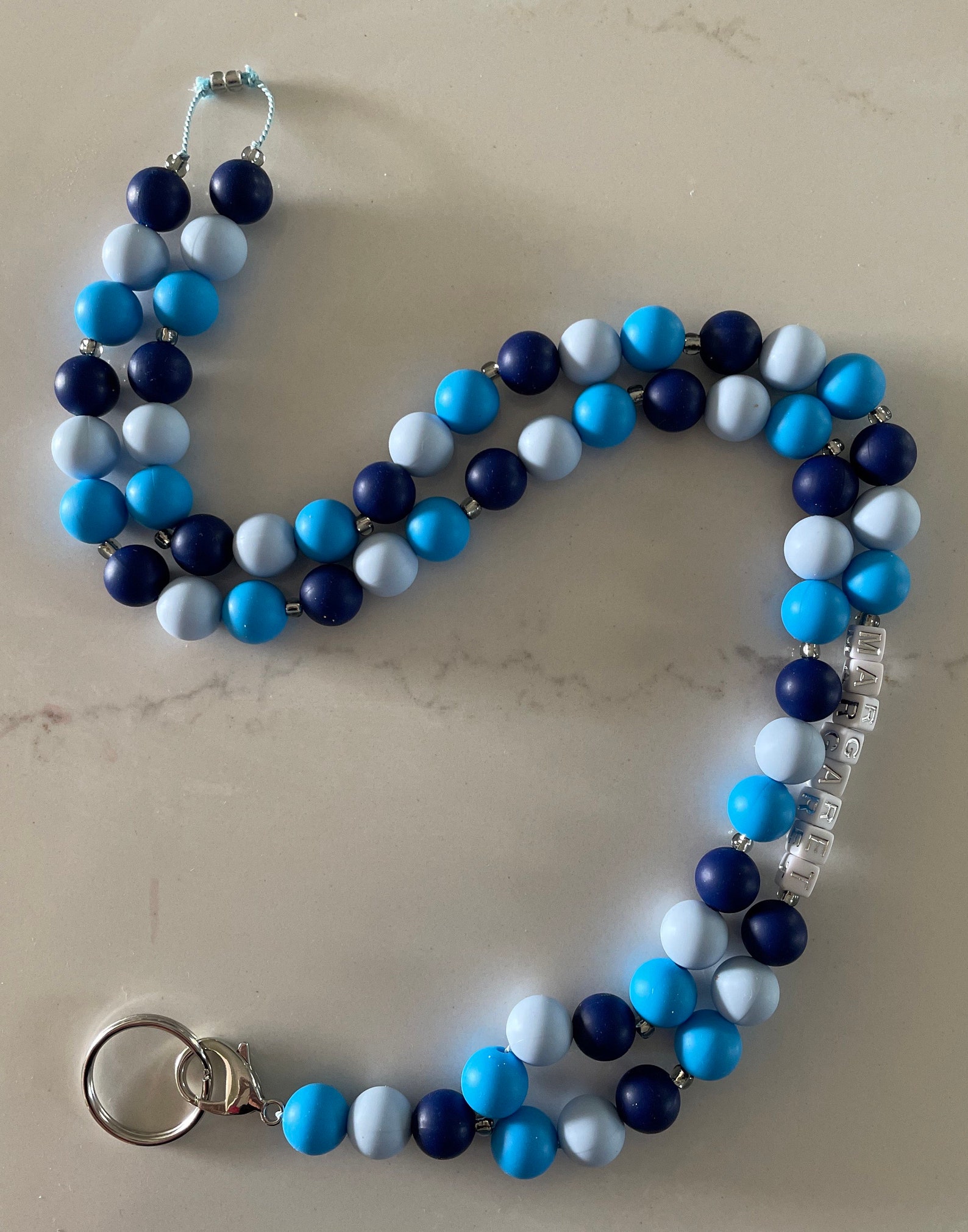 Personalized Silicone Beaded Lanyard - Etsy