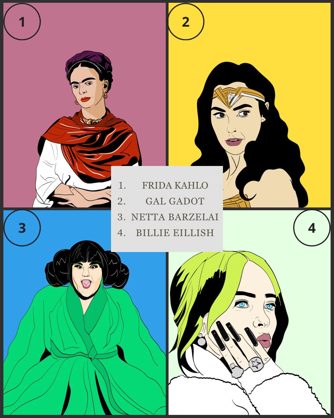 Celebrity Doodle Printable Portraits, Wall Art, Fan Art, Celebrities ...