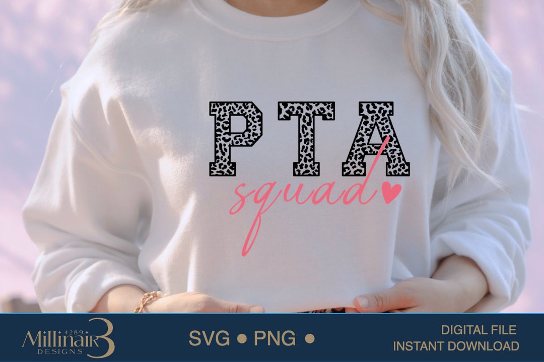 PTA Squad Svg Bundle for DIY T-shirts,pta Powered by Coffee and Kindness ,parents Association ...