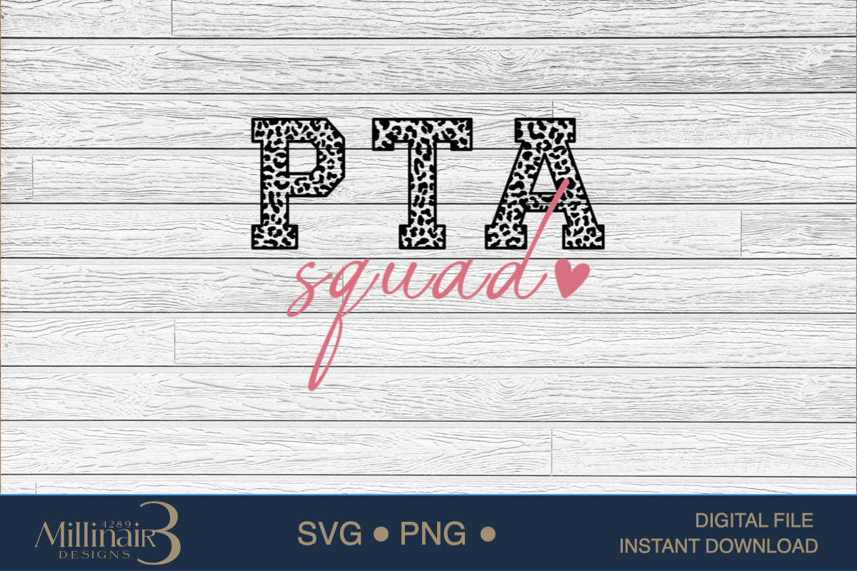 PTA Squad Svg Bundle for DIY T-shirts,pta Powered by Coffee and ...