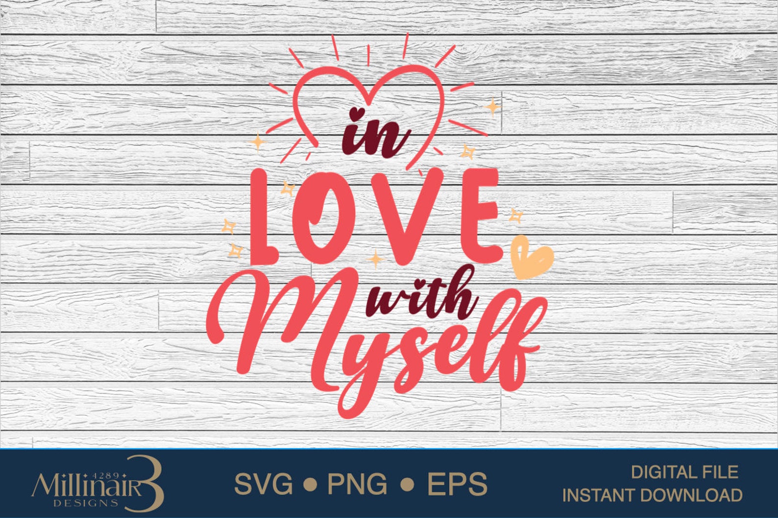 In Love With Myself, Retro Svg, Myself Svg, Myself Clipart, T Shirt Svg ...