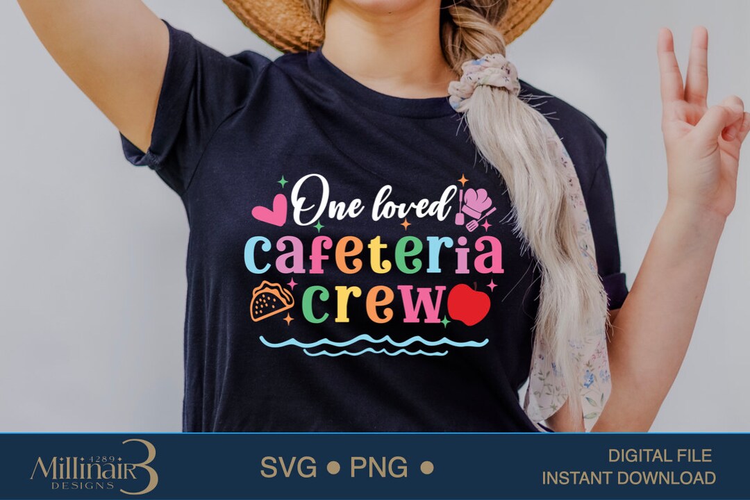 Cafeteria Crew SVG PNG: School Lunch Lady Design (digital Download) - Etsy